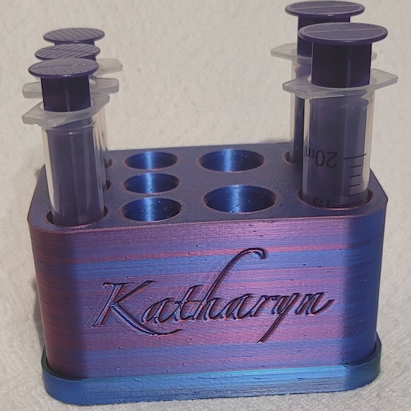 Custom Syringe Holder/drying Rack Made to Order. Customized With Your ...