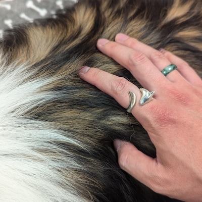 Pangolin Ring, Silver - Etsy