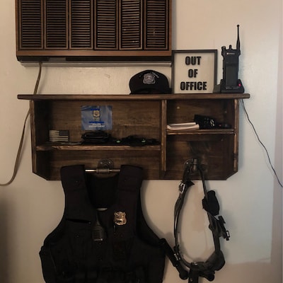 Law Enforcement Gear Shelf Organizer With Power Strip - Etsy
