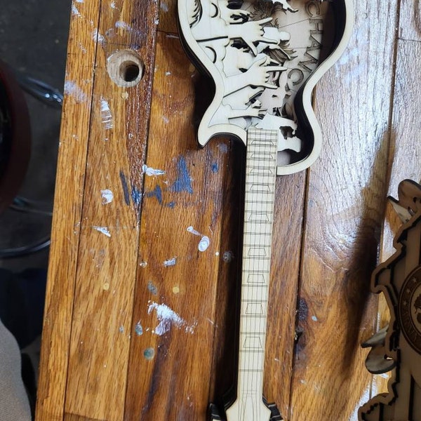 Guitar Concert Laser Cut File: DIY Woodworking SVG DXF (digital ...
