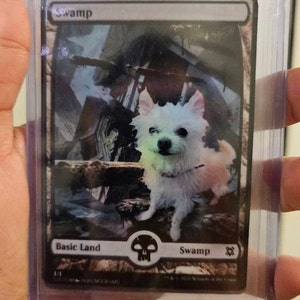 Personalized Pet Magic the Gathering Foil Land - Etsy