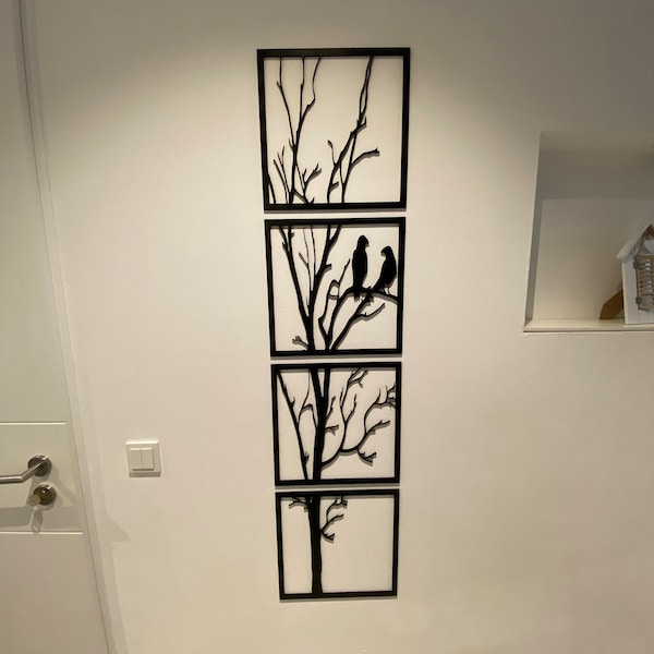Tree of Life Panel, Vector Laser Cut Files SVG DXF, Home Wall Art Decor ...