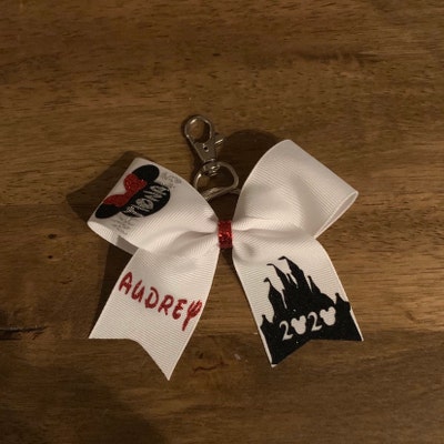 Summit Keychain Bow Cheer Bow Key Chain Summit Key Chain Cheerleading ...