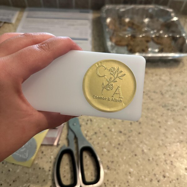 Personalized Book Stamp | Custom Library Seal Embosser | Gift for Book ...