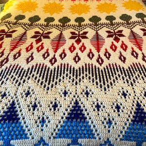 Berber Afghan Overlay Mosaic Crochet PATTERN ONLY Digital - Etsy