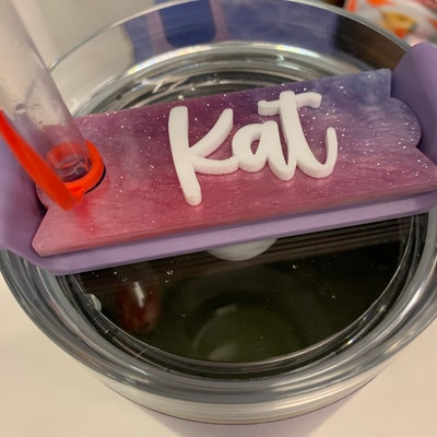 Stanley Name Plates Lid Toppers Cup Accessories Personalized Name Tag ...