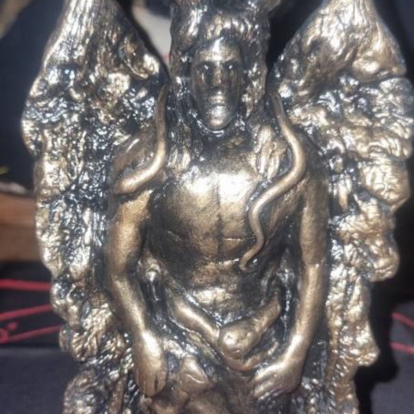 Inverted Cross Lucifer, Lucifer Statue, Leviathan Satanism Altar of ...