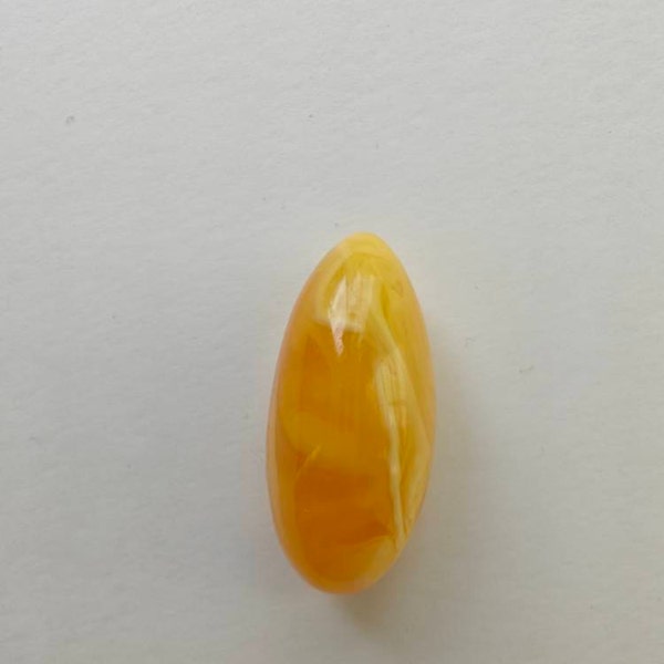 Amber Gold Ring 14k 585 or Silver 925 Ring Natural Baltic White Amber ...