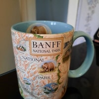 Banff National Park Hand-drawn Map Poster Authentic 18x24 Vintage-style ...