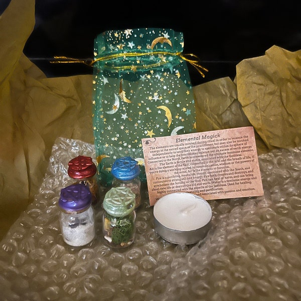 Mini Element Altar - Altar Supplies - Fire - Water - Earth - Air ...