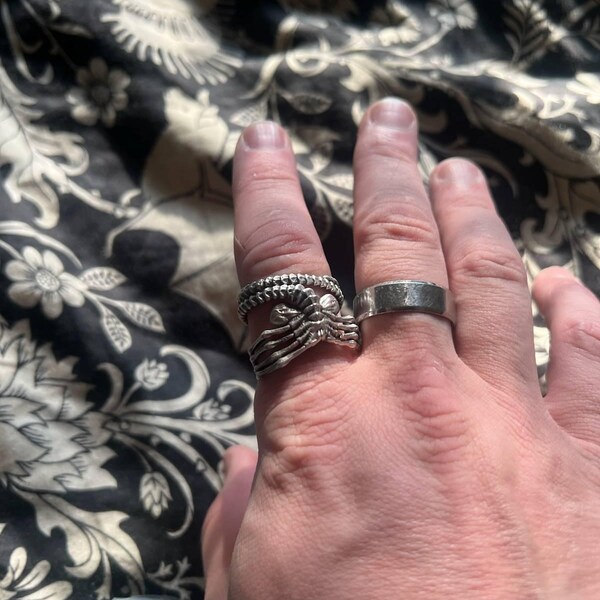 Men's Native American Signet Ring, Silver Tribal Ring, Native American ...