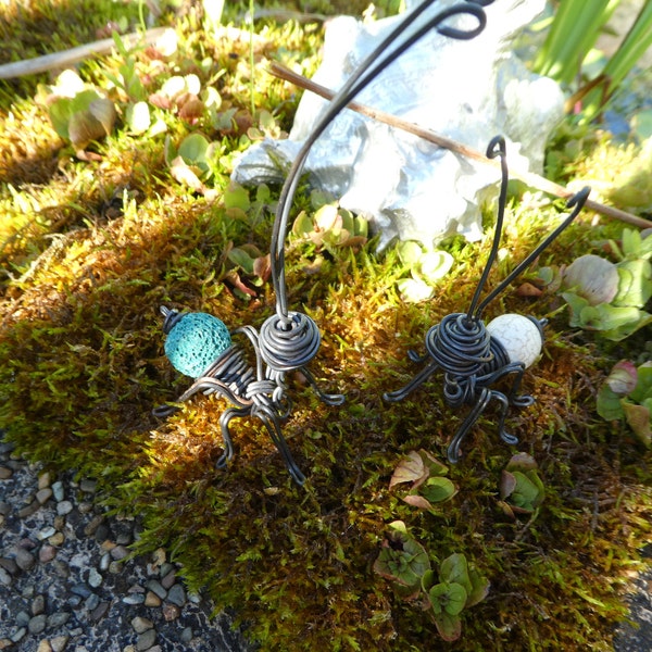 Green Centipede. Caterpillar on Wire. Centipede Sculpture. Green Worm ...