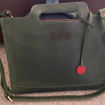 Custom Laptop Bag, Personalized Laptop Bag, Leather Laptop Bag, 15 ...