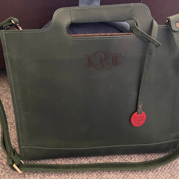 Custom Laptop Bag, Personalized Laptop Bag, Leather Laptop Bag, 15 ...