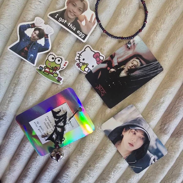 Stray Kids Laser Cut ATE Logo Lightstick Charm Tour Bag Accessory Fan ...