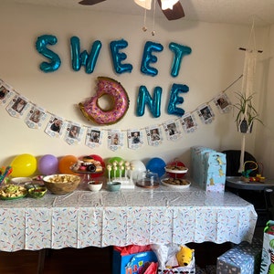 Sweet One Balloons Donut Birthday Decor First Birthday Party 1st ...