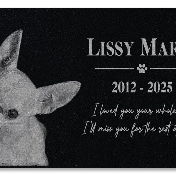 Custom Pet Memorial Stone for Dogs | Honor Your Terrier, Retriever, Pug ...