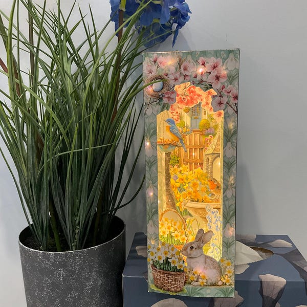 Spring Book Nook Printable Kit - Cricut Friendly 3D DIY Miniature ...
