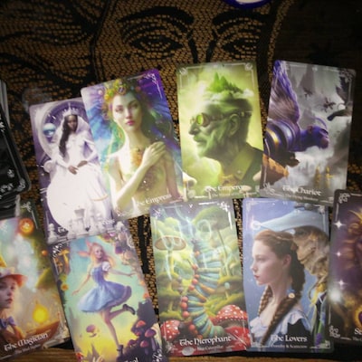Indie Tarot Deck & Guidebook journey to Oz and Wonderland Oracle Cards ...