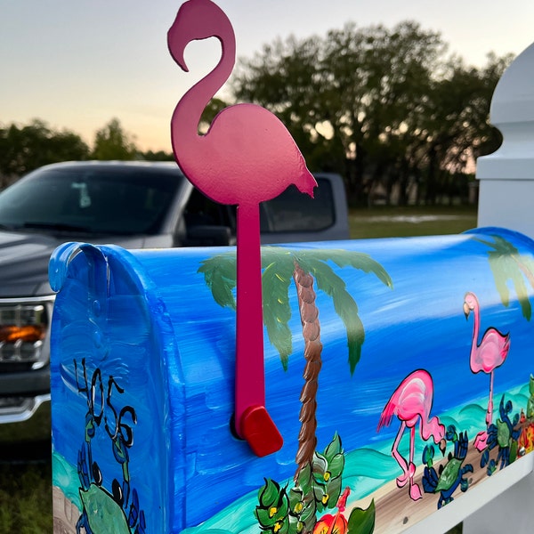 Pink Flamingo Mailbox Flag - Etsy