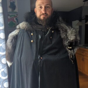 Wolf Fur Pelt Fabric Shoulder Armour Viking Wedding Halloween Costume ...