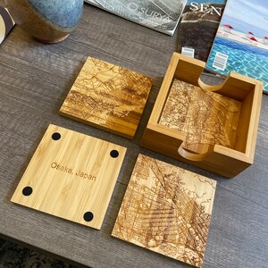 The 4 Elements Coasters, Set of 4 Round Coasters, Birthday Gift, Laser ...