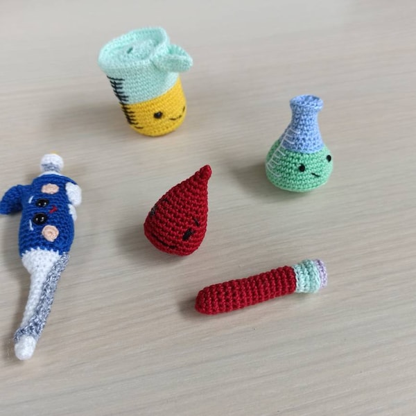 Laboratory Set Crochet Amigurumi Pattern - Etsy