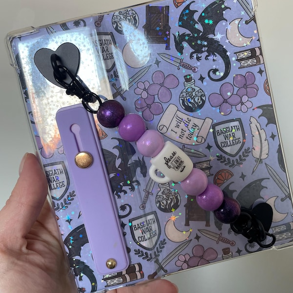 Classic Purple Beaded Kindle Strap, Kindle Grip | Silicone Accessories ...