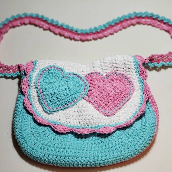 PATTERN - Handbag for Little Girls - Crochet Pattern, Purse, Bag, PDF ...
