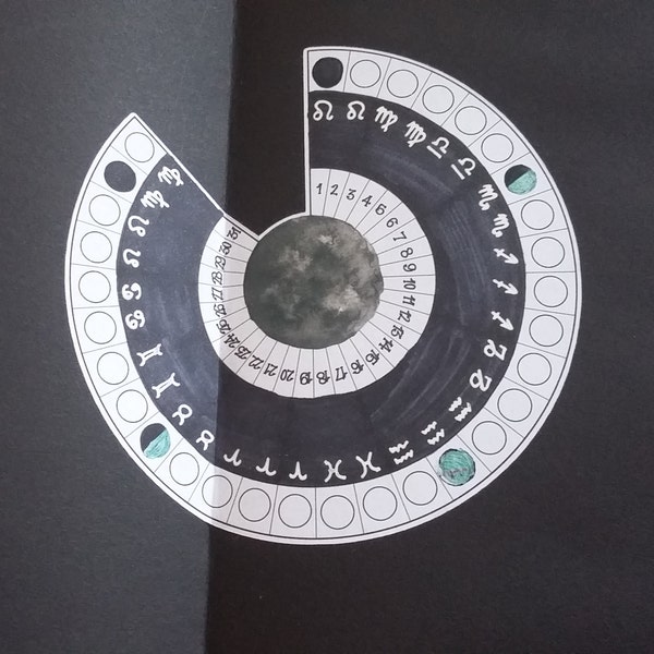 Moon Bullet Journal Sticker Lunar Phases Tracker, Astrology Journal Lunar Cycle Tracker, Pagan ...