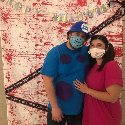 Monster's Inc. Character Inspired Face Masks boo's Door, Mike and Sully ...