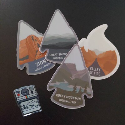 Angels Landing Zion National Park Sticker, Utah State Souvenir ...