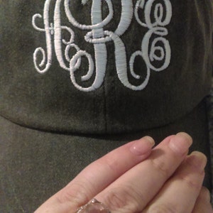 Monogrammed Baseball Hat Personalized Custom Embroidered Cap | Etsy