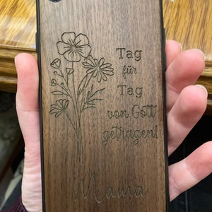 Custom Wood Cases / iPhone / Galaxy / Google Pixel / Custom Image Photo ...