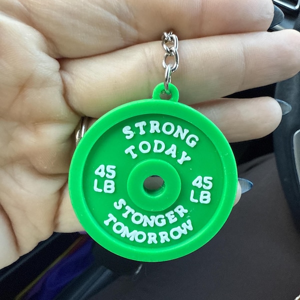 Custom Weight Plate Keychain: Personalized Gym Gift, Fitness Fan ...
