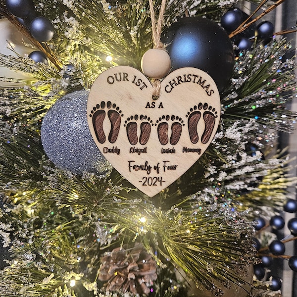 2026 Bundle 4 Version Our First Christmas as A Family of 3 4 5 Feet ...