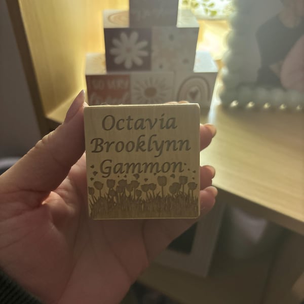 Personalized Nursery Name Block Letters - Custom Wooden Name Blocks for ...