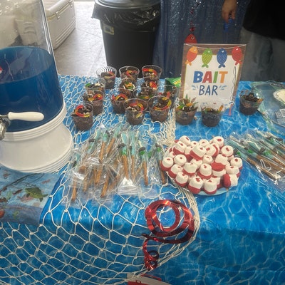 Snackle Box Sign, Fishing Table Sign, Fishing Party Food Signs, Fishing ...