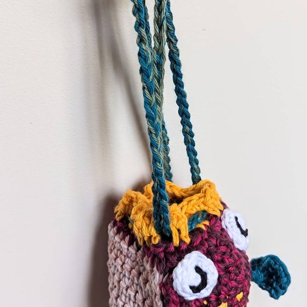 Pufferfish Purse | Amigurumi Fish - Drawstring Bag Pattern - Etsy