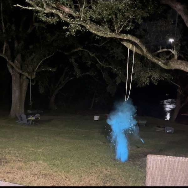 36in Black Gender Reveal Balloon Filled With Designer Pink or Blue ...