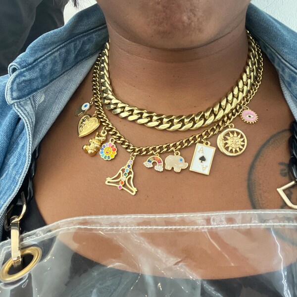 Build Your Own Custom Charm Necklace, Pick Your Charms, Gold Charm ...