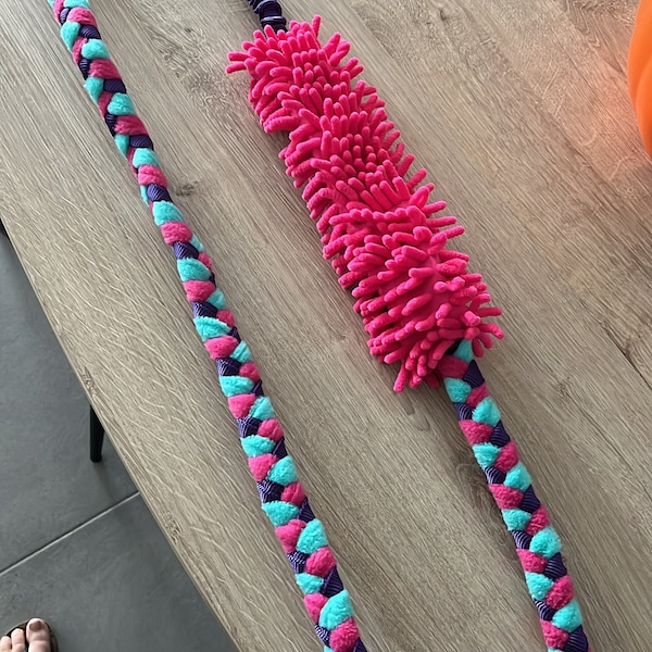 Braided Agility Leash With Mop and Bungee - Etsy