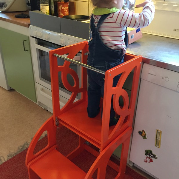 Convertible Learning Kitchen Tower Table 2in1, Montessori Learning ...