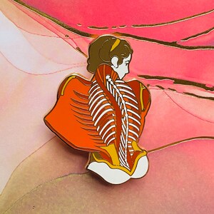 The Flayed Angel Enamel Pin Art and Anatomy Gift - Etsy