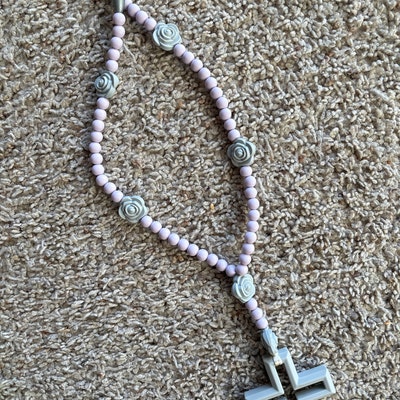 Silicone Rosary, Baby and Childs First Rosary, Baptism Gift, Sensory ...