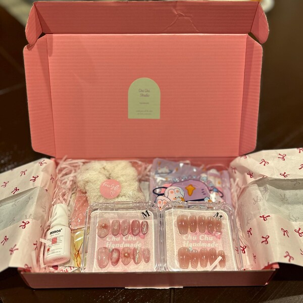 Press on Nails Storage Box | Reusable Organization Nail Box | Large ...