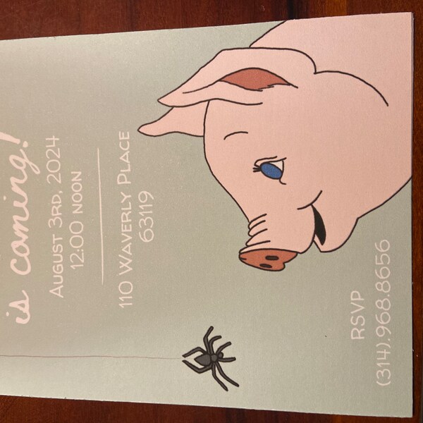 Minimalistic Charlottes Web Wall Art With Quote, Story Book Art - Etsy