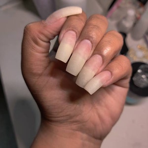 The Flojo Curve 100 Pcs 90s Extra Curve Talon Nail Tips Full Well Taper ...