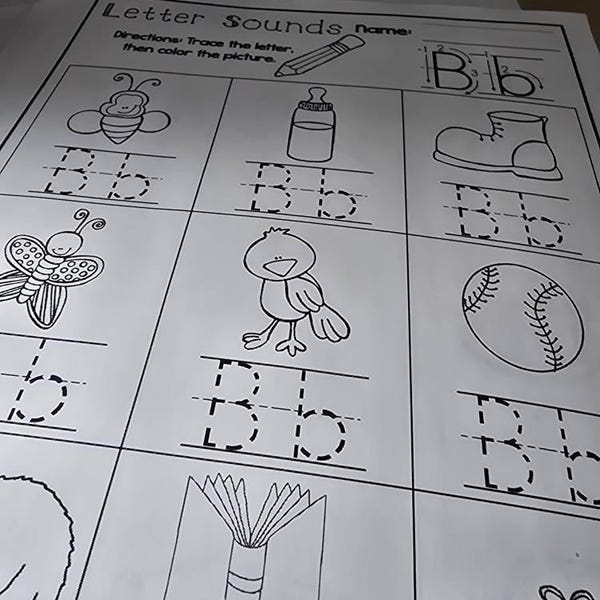 24 Printable Alphabet Letter Sounds Worksheets. Preschool-kdg Phonics ...