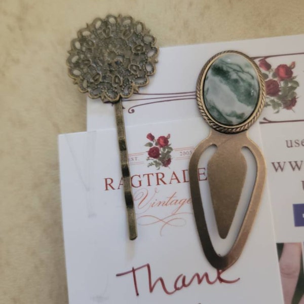 Stone Bookmarks Pick a Semi-precious Stone Aventurine Onyx Tigereye ...